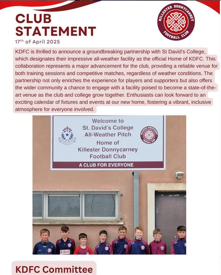 Partnership with St David’s College Provides New Facilities – Killester ...